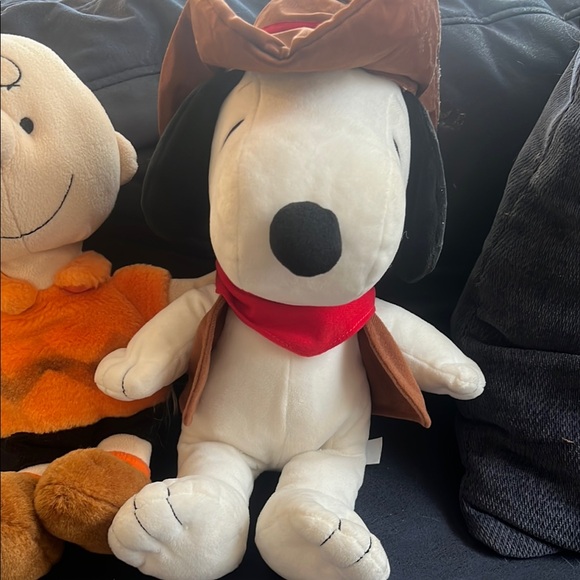 Peanuts | Toys | Cowboy Snoopy Plush Toy With Red Bandana | Poshmark